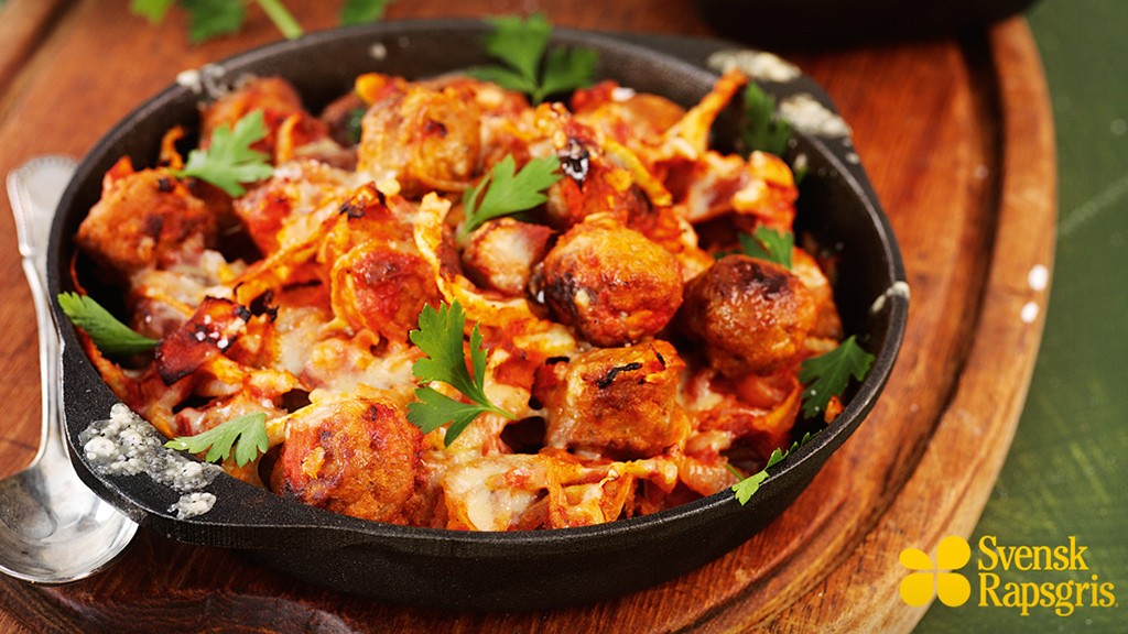 Svensk Rapsgris Köttbullar