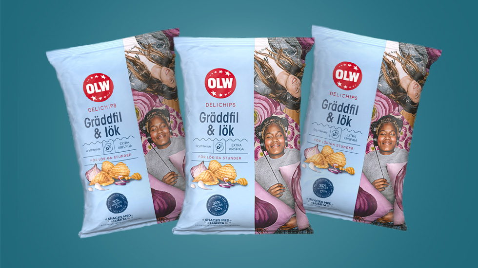 OLW Delichips Gräddfil & Lök